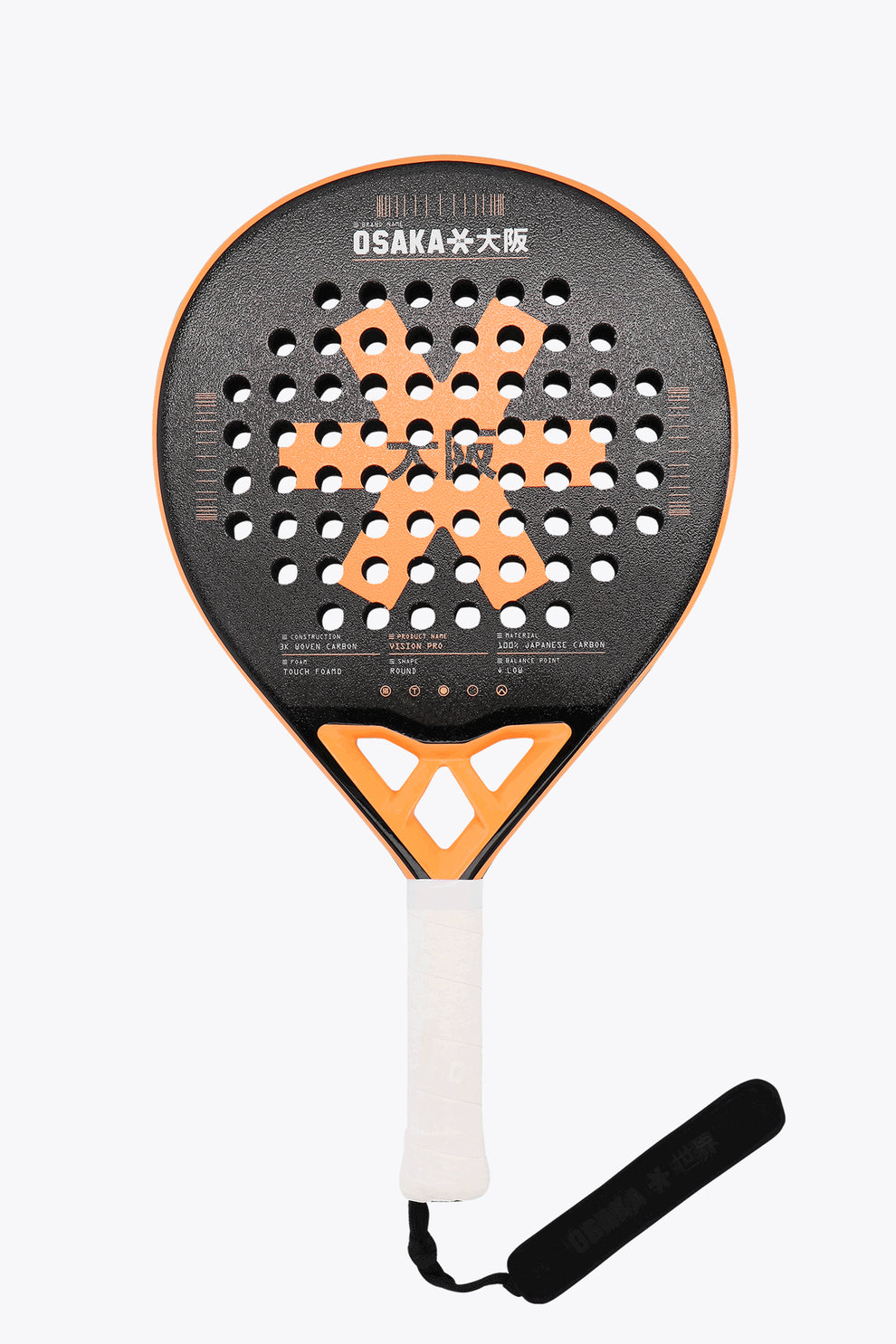 Osaka Padel Racket - Vision Pro - Control | True Orange – Outback Padel